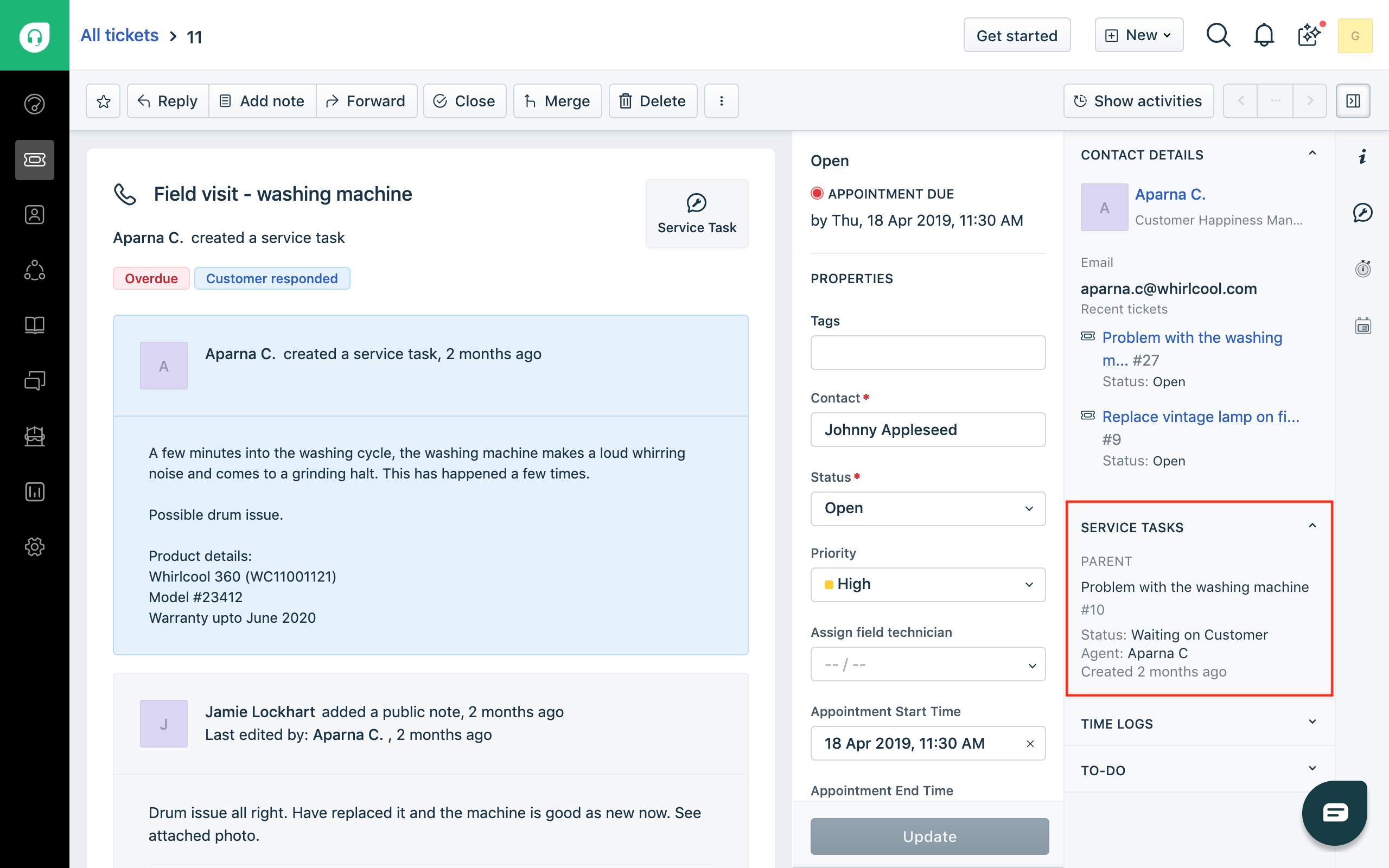 Handyman software, cada operação no mesmo lugar | Freshdesk