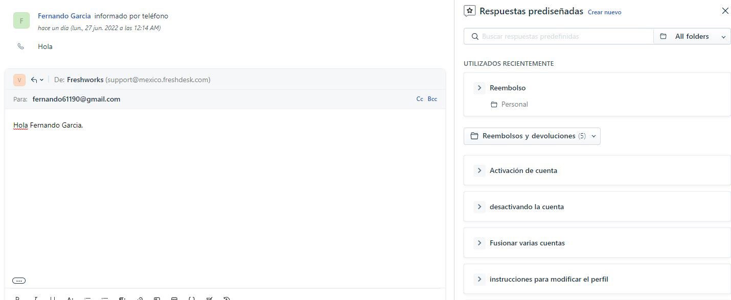 Support ticket: atienda a sus clientes - Freshdesk